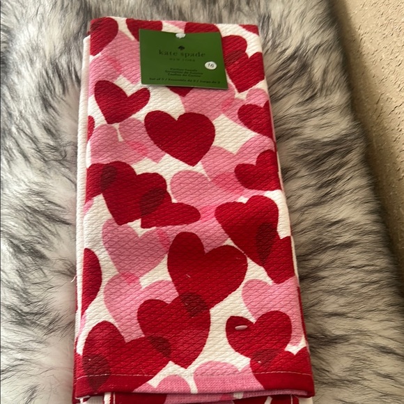 kate spade | Kitchen | Kate Spade Heart Design Kitchen Towels | Poshmark
